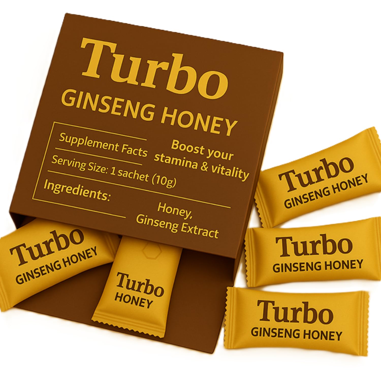 Turbo Honey with Ginseng sachets