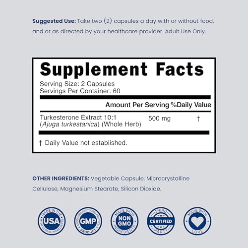 Turkesterone supplement for strength training