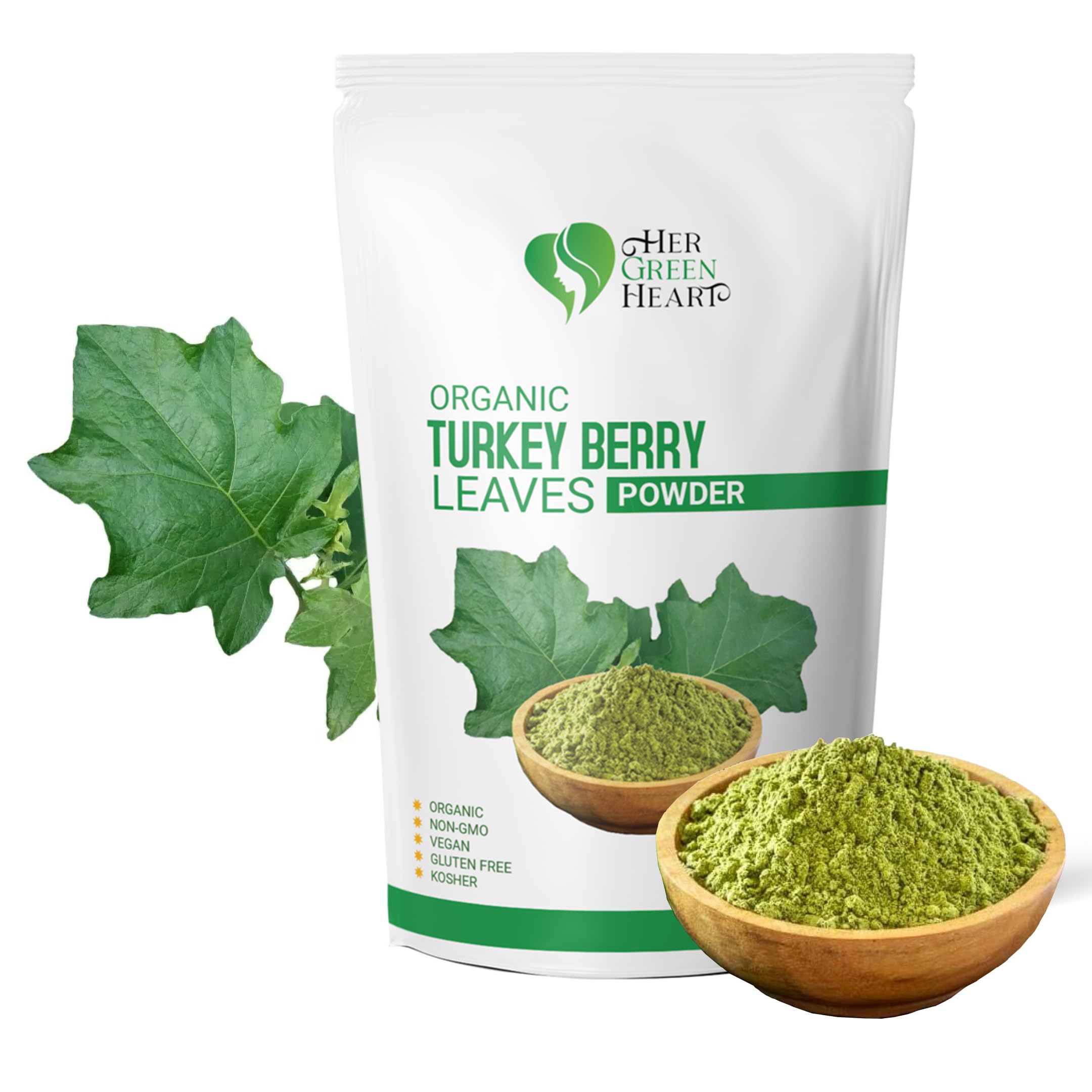 Turkey Berry Leaves organic herbal powder