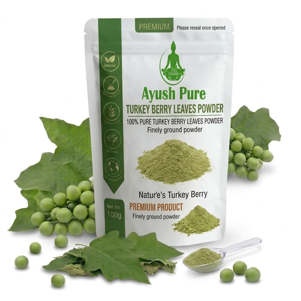 Turkey berry leaves powder for health