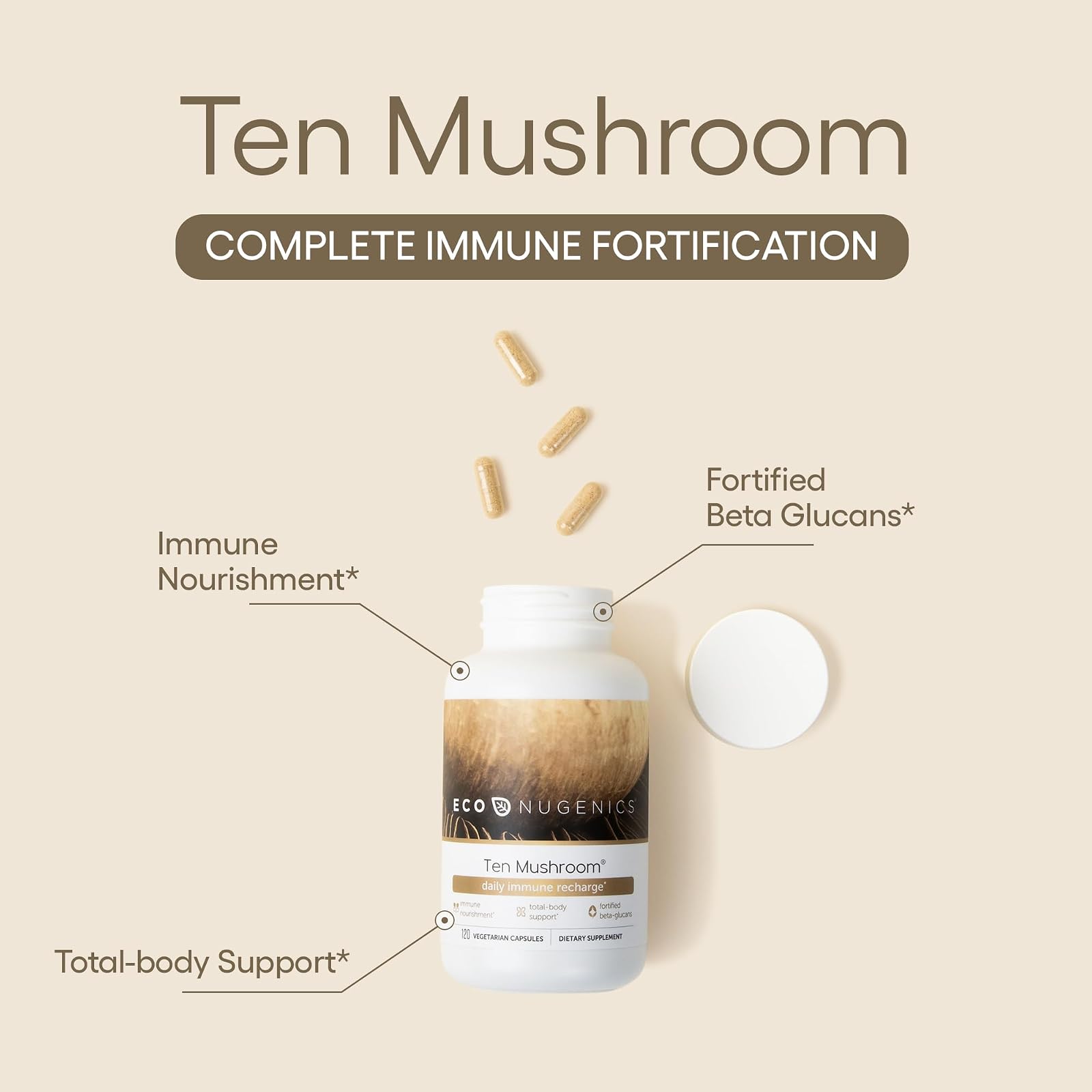 turkey tail mushroom capsules for immune support