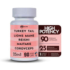 Turkey Tail mushroom capsules for vitality