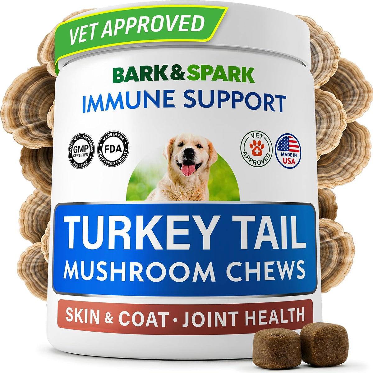 Turkey Tail Mushroom Chews for dogs