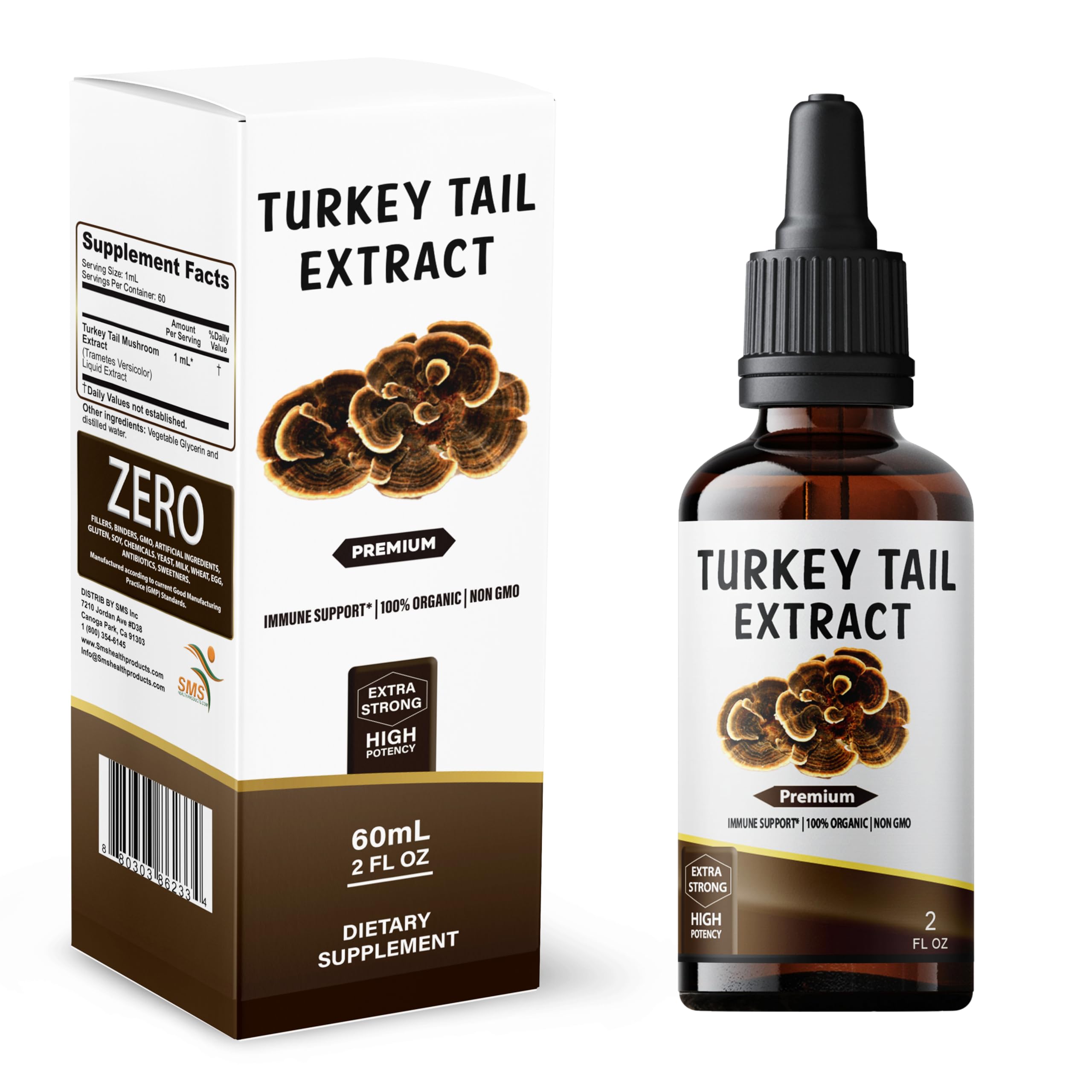 Turkey Tail mushroom drops for immunity