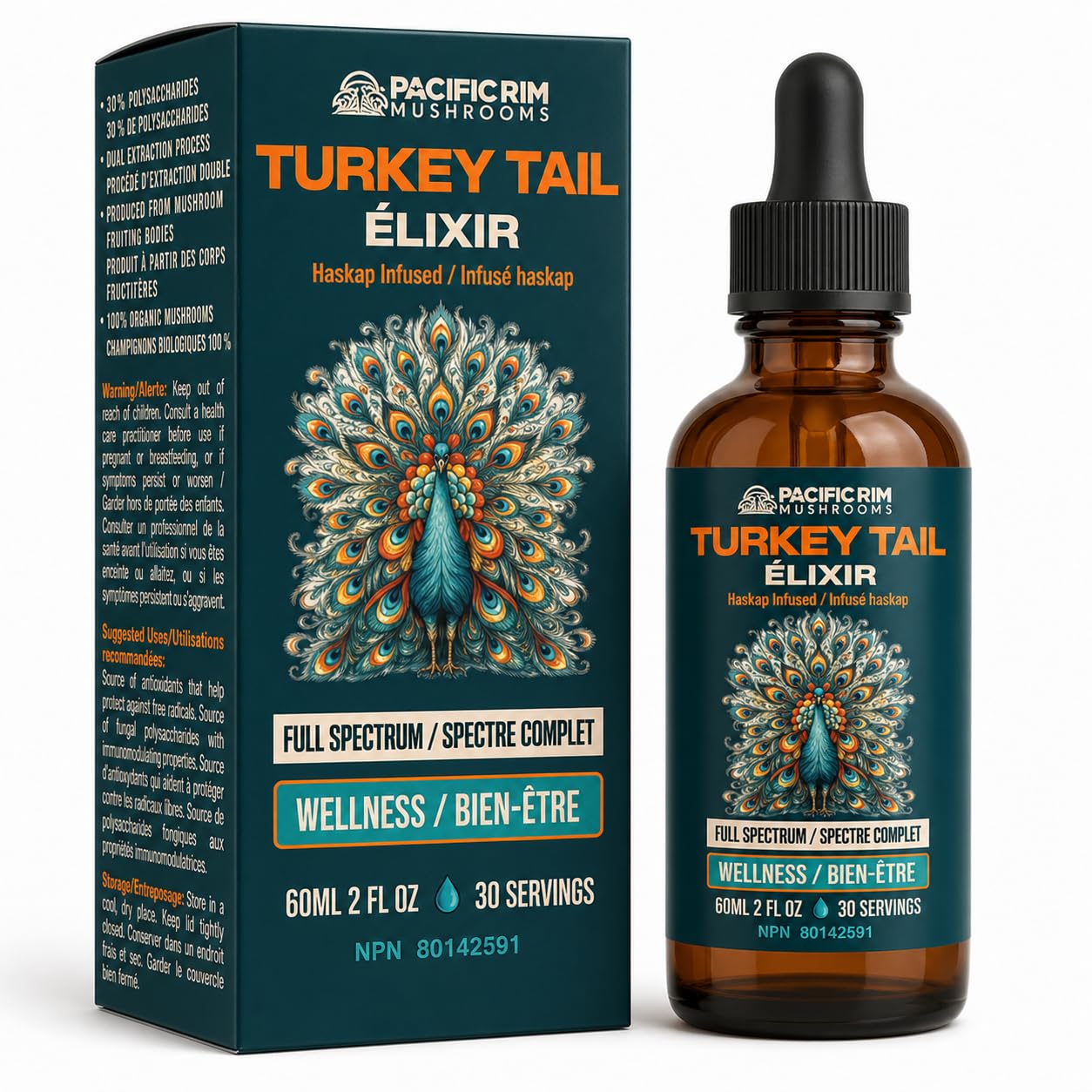 Turkey Tail mushroom drops for wellness