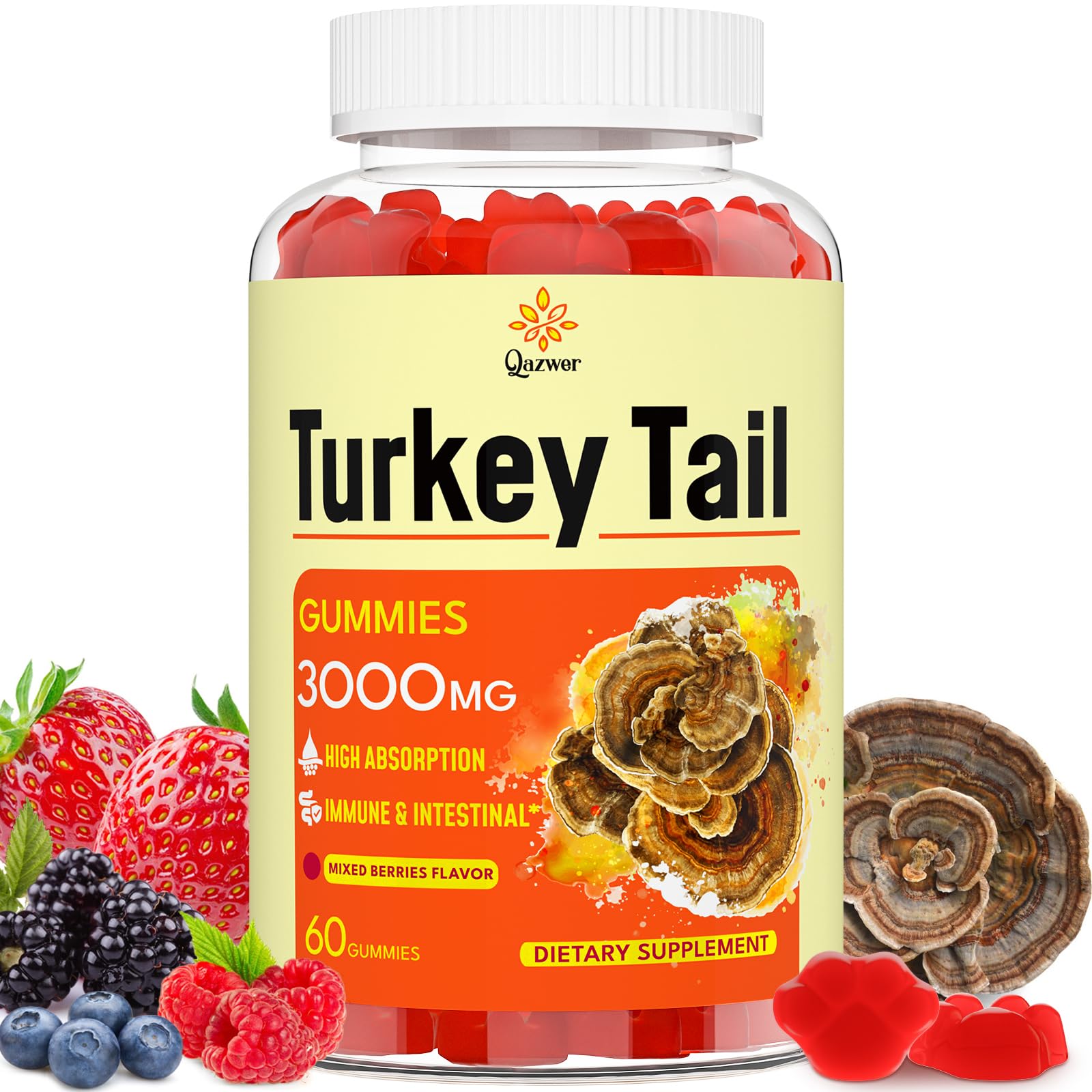 Turkey Tail mushroom gummies for gut health