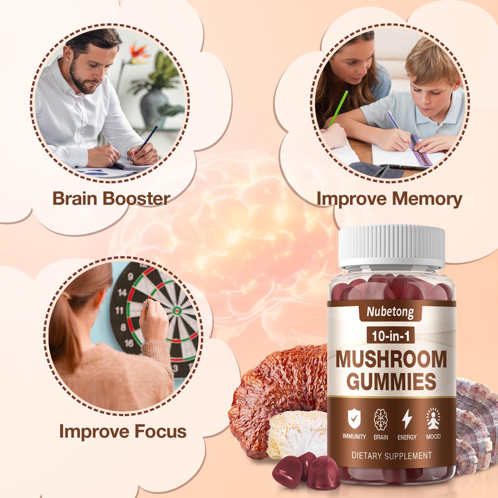 Turkey Tail mushroom gummies for wellness