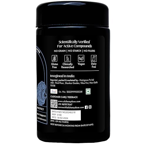 Turkey Tail mushroom powder in UV glass