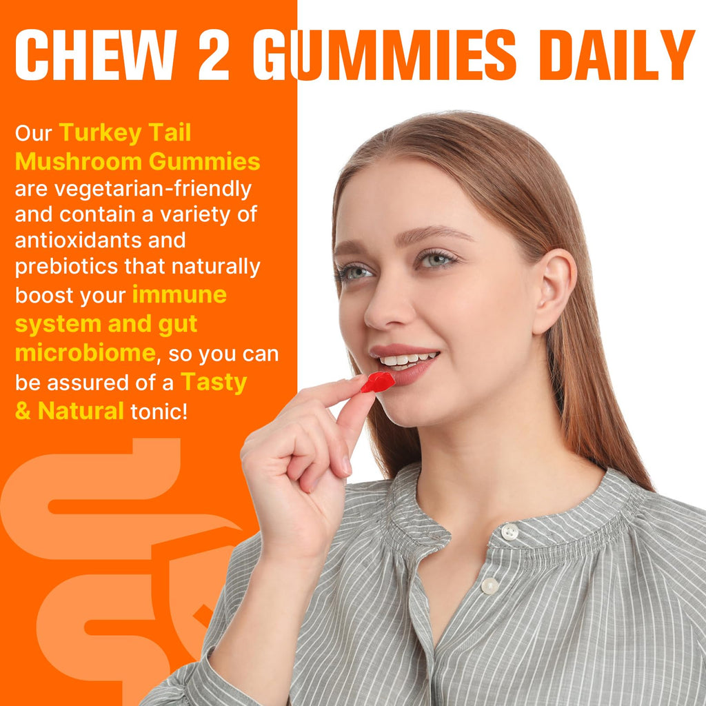 Turkey Tail mushroom supplements for daily energy