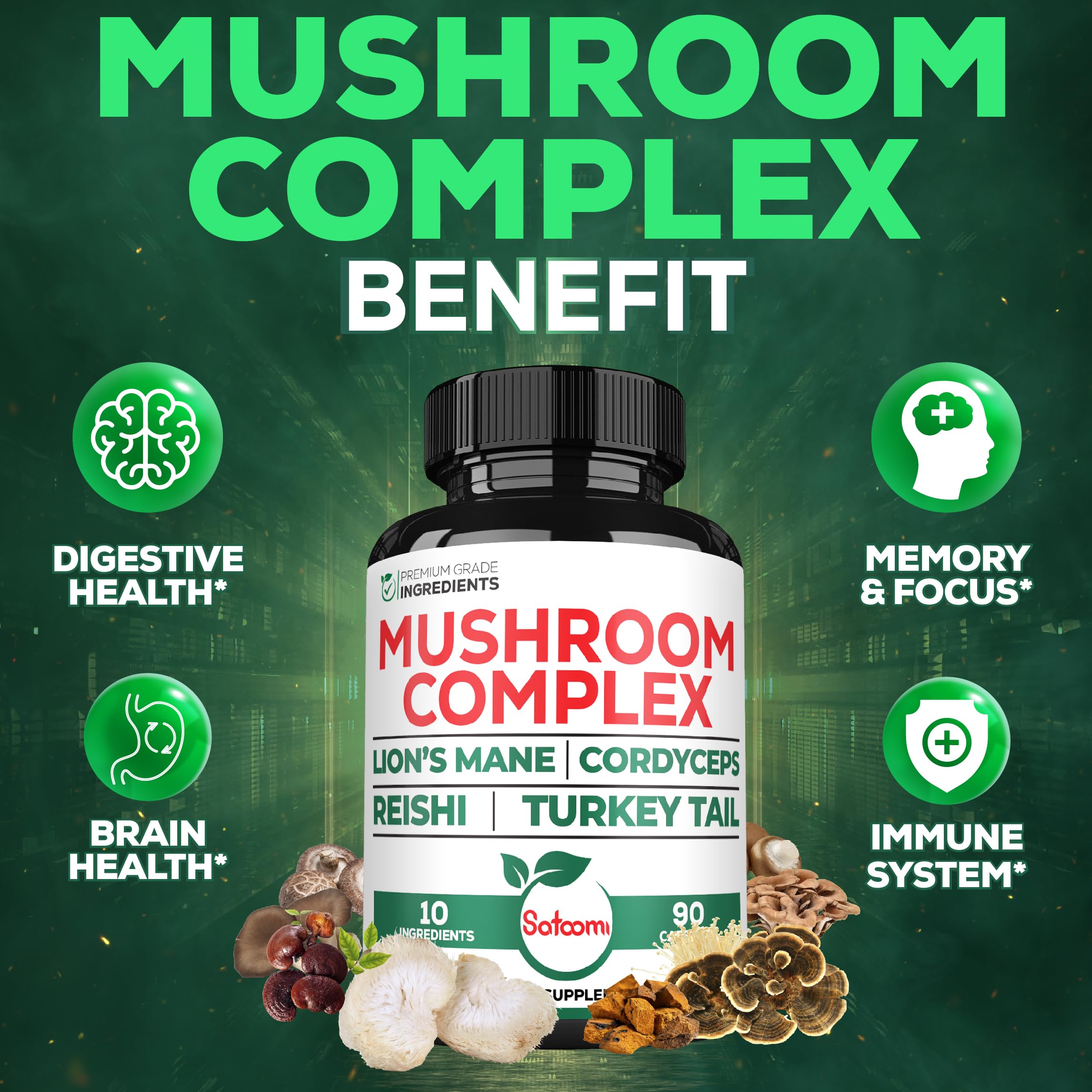 Turkey tail mushrooms for digestive health