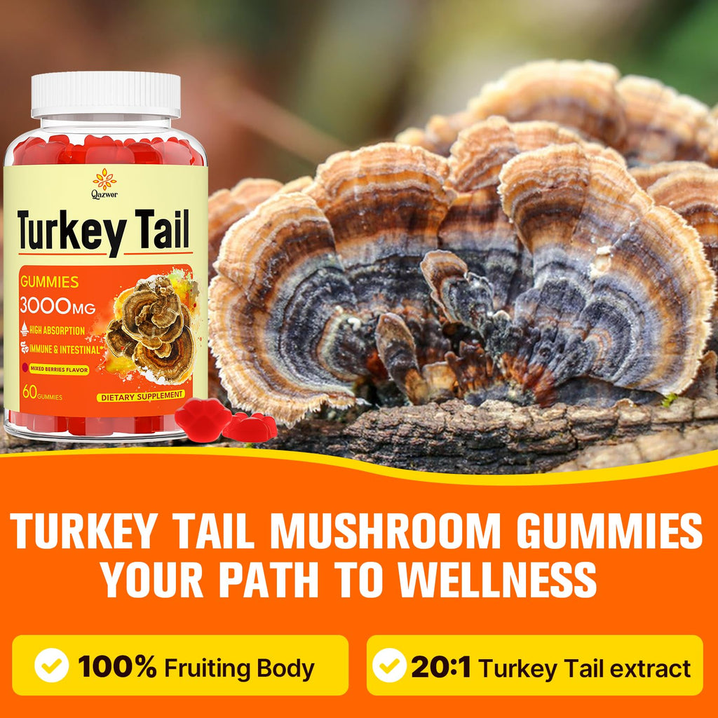 Turkey Tail mushrooms for enhanced mental clarity