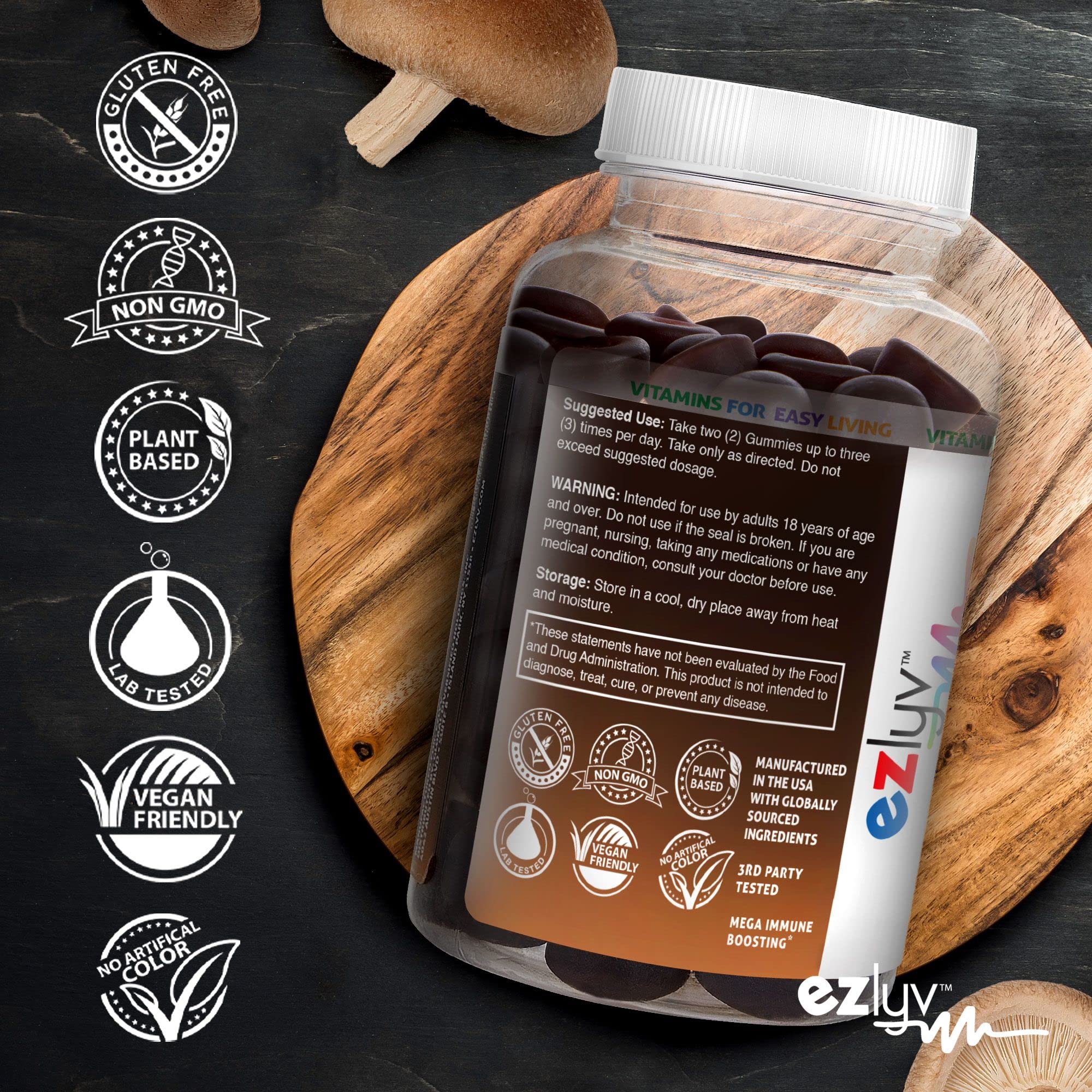 Turkey Tail mushrooms for immune strength