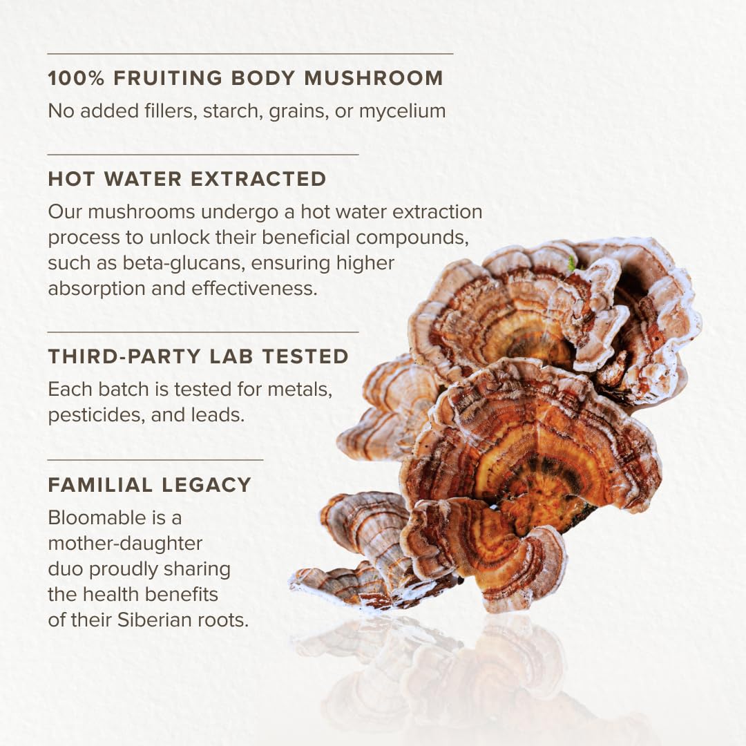 Turkey Tail mushrooms for overall health