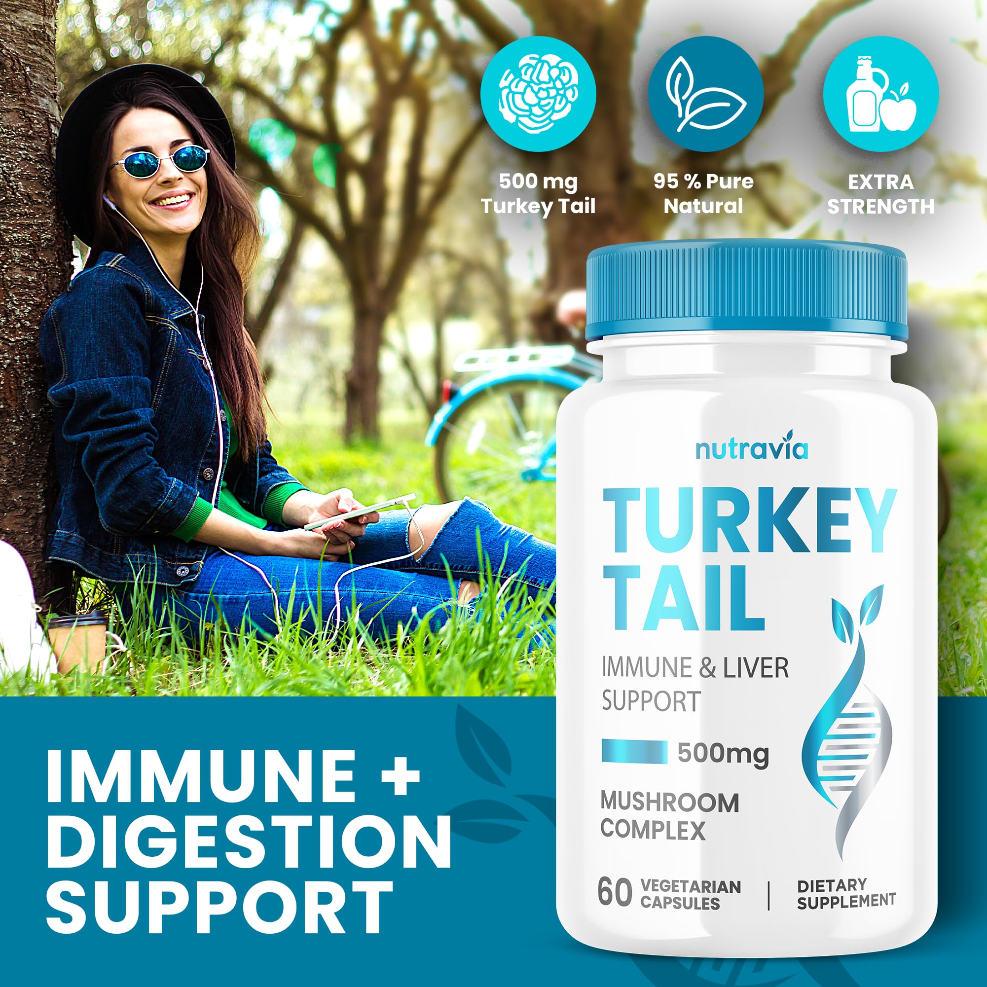 Turkey Tail mushrooms for overall wellness
