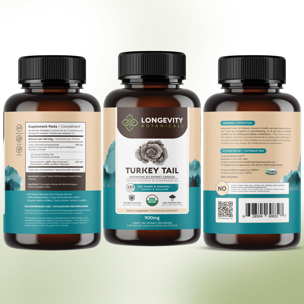 Turkey tail mushrooms for stress relief