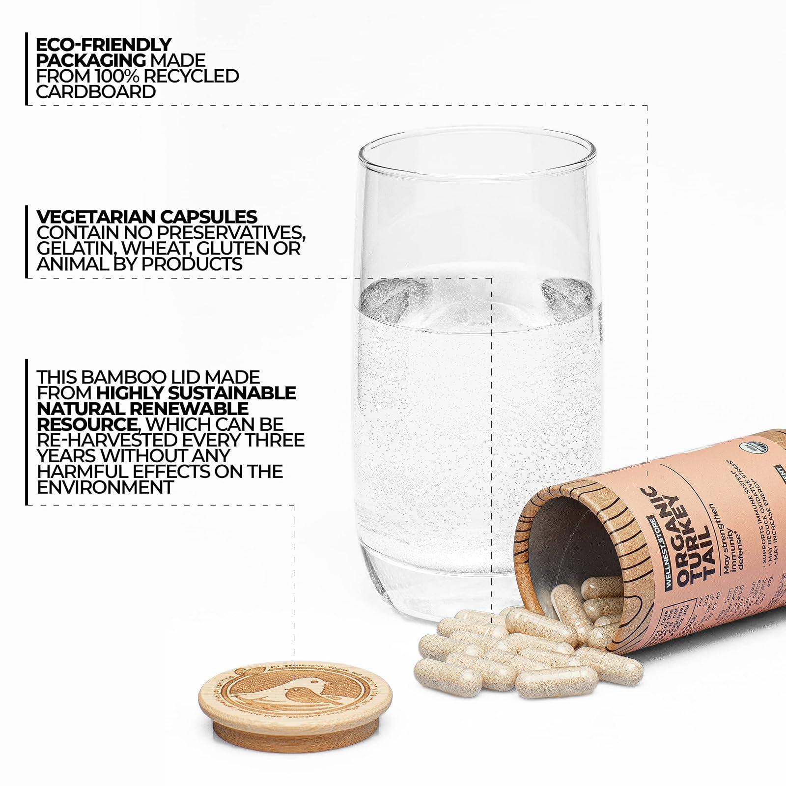 turkey tail veggie capsules for immunity