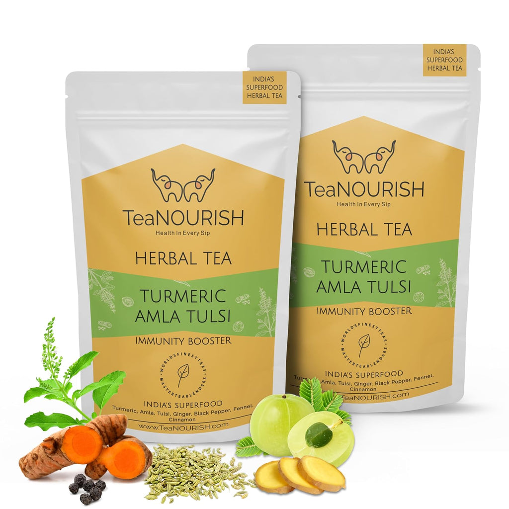 Turmeric Amla Tulsi herbal tea blend