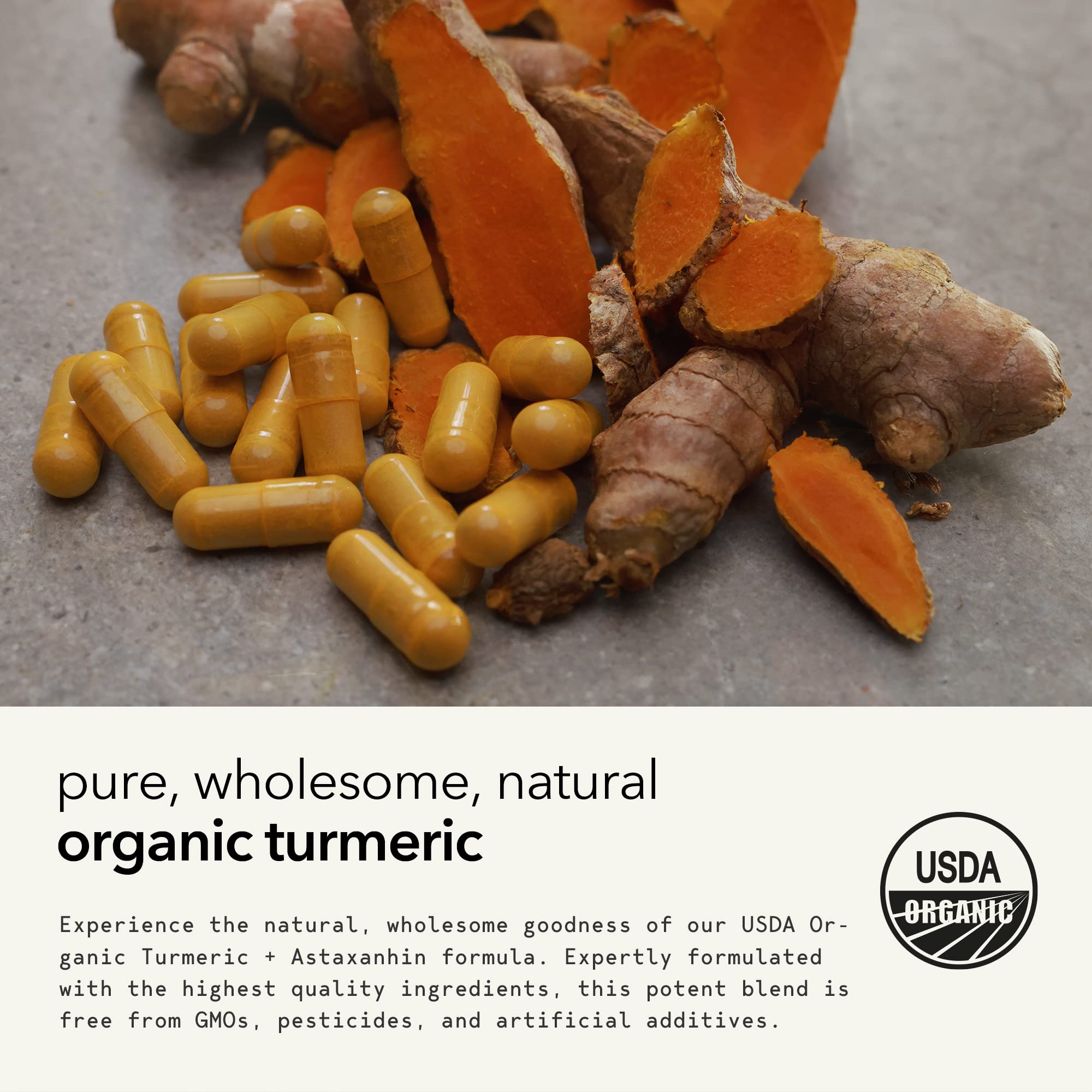 Turmeric and astaxanthin for vitality