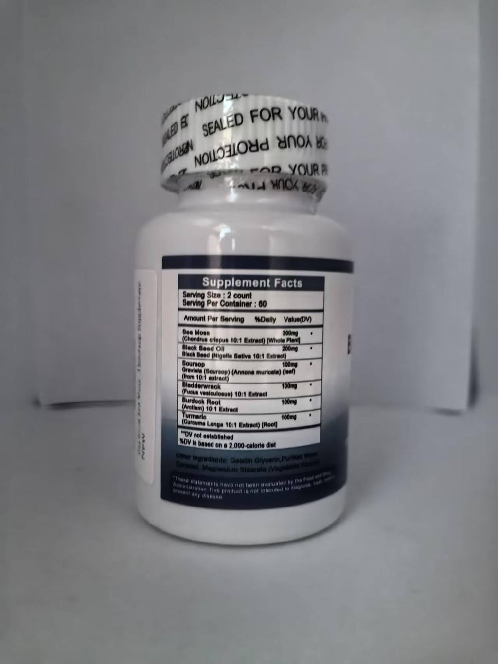 Turmeric and black seed oil supplement