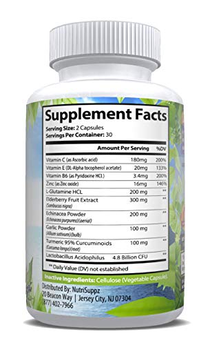 Turmeric and elderberry supplement benefits