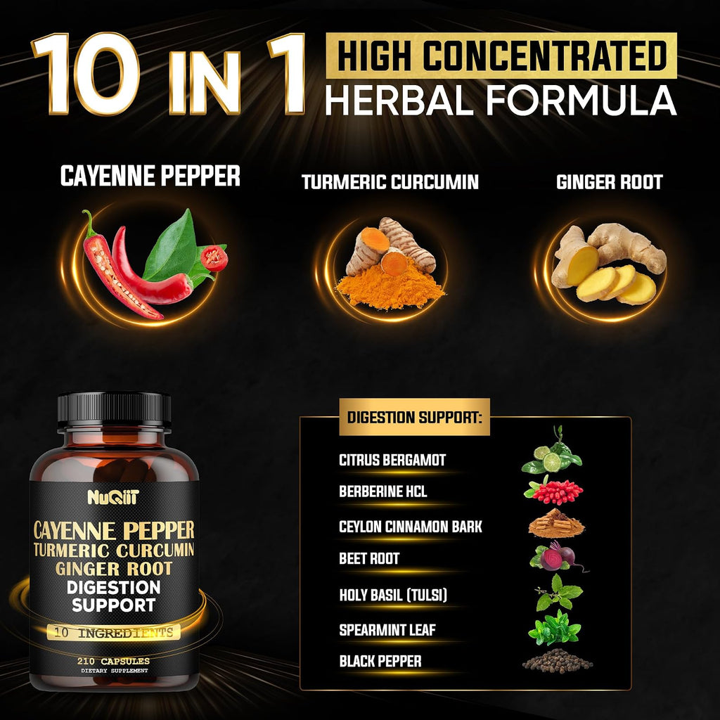 Turmeric and ginger herbal supplement