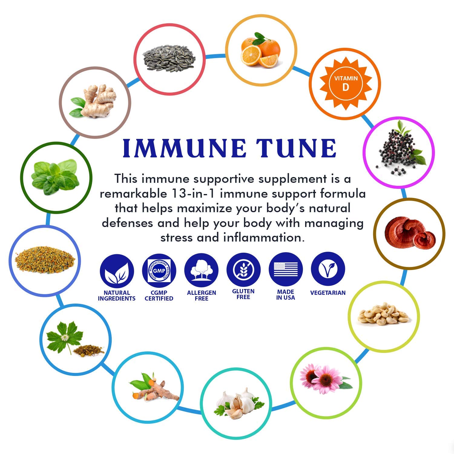 Turmeric and ginger immune formula
