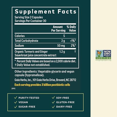 turmeric and ginger wellness capsules
