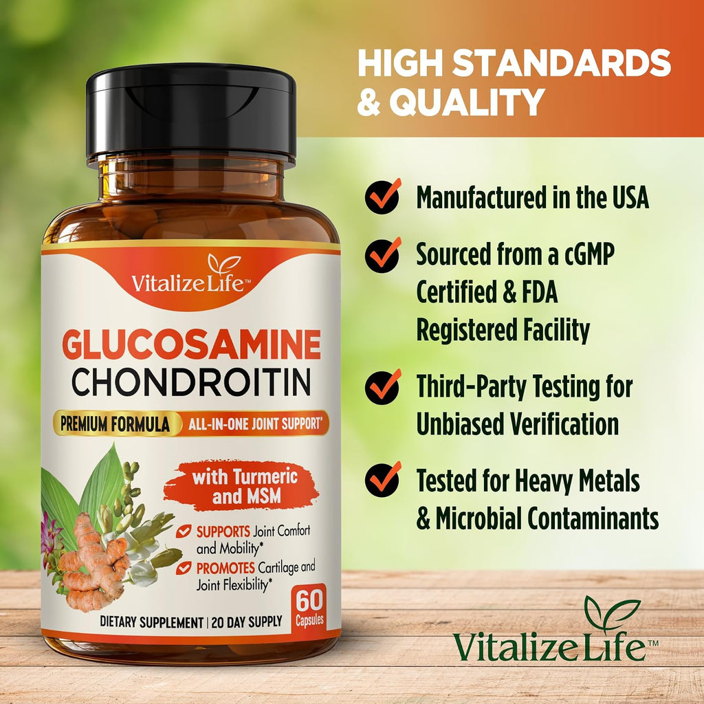 Turmeric and glucosamine for inflammation