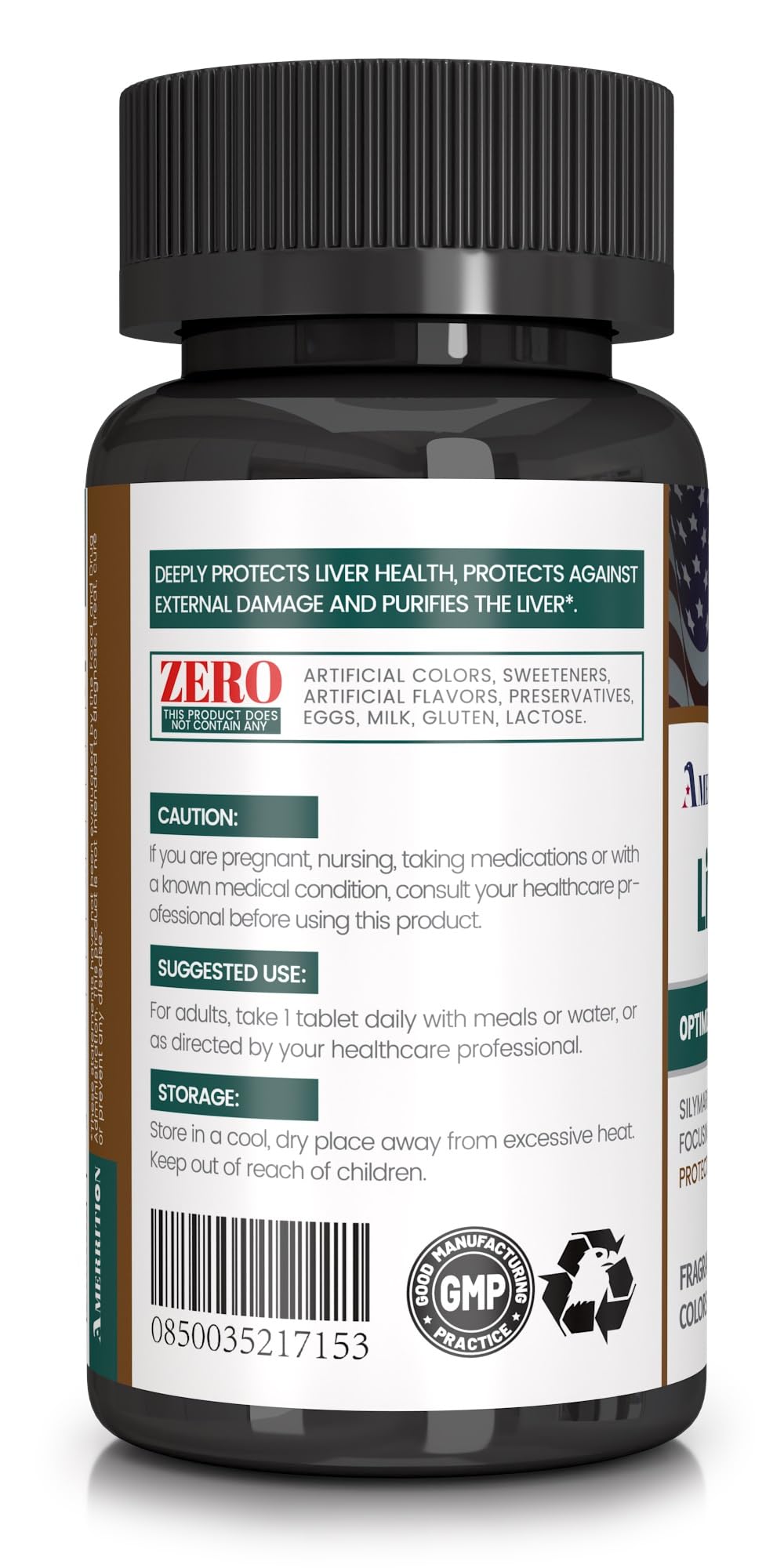 Turmeric and milk thistle capsules