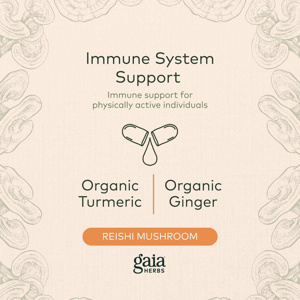 Turmeric and mushrooms for wellness