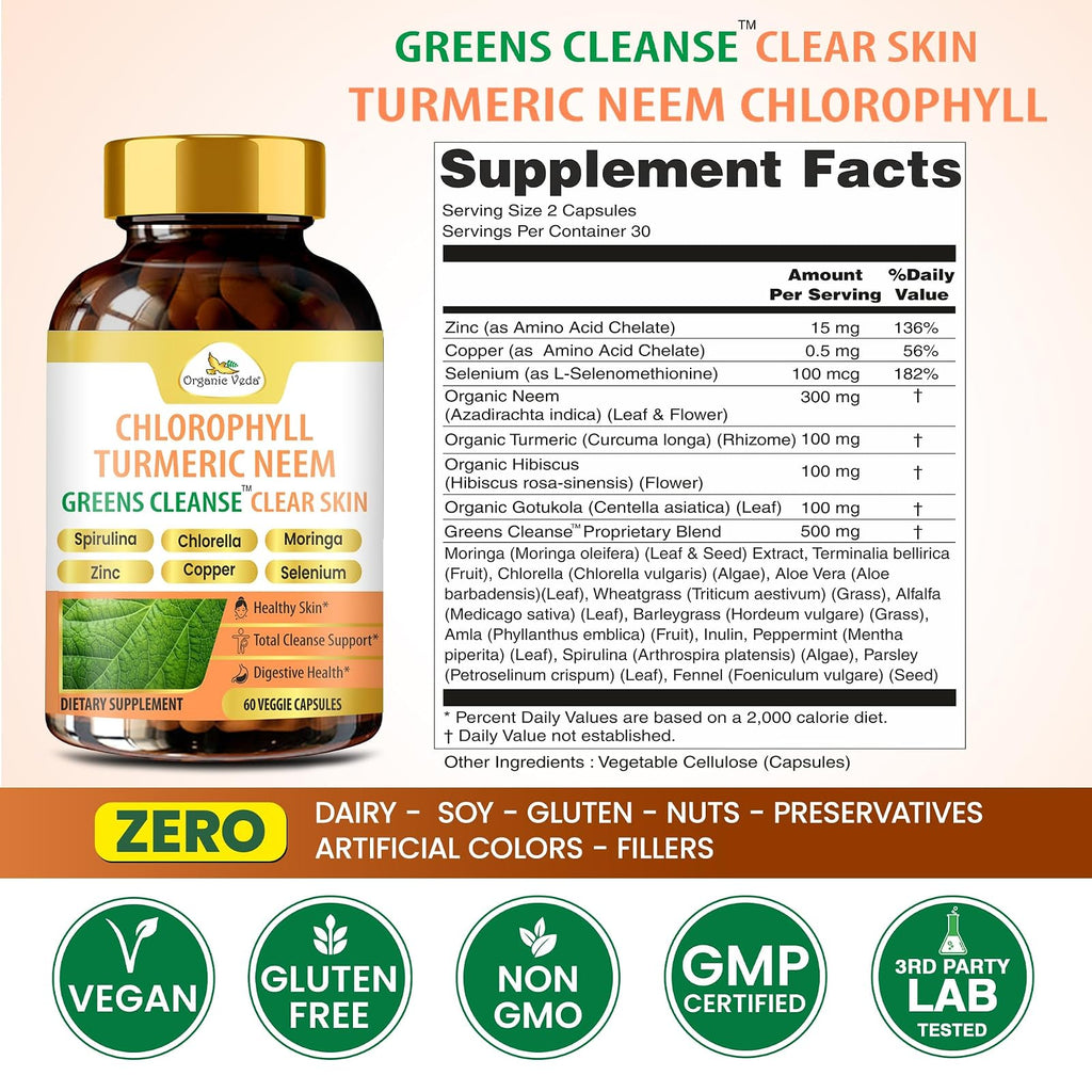 Turmeric and neem multivitamins for wellness