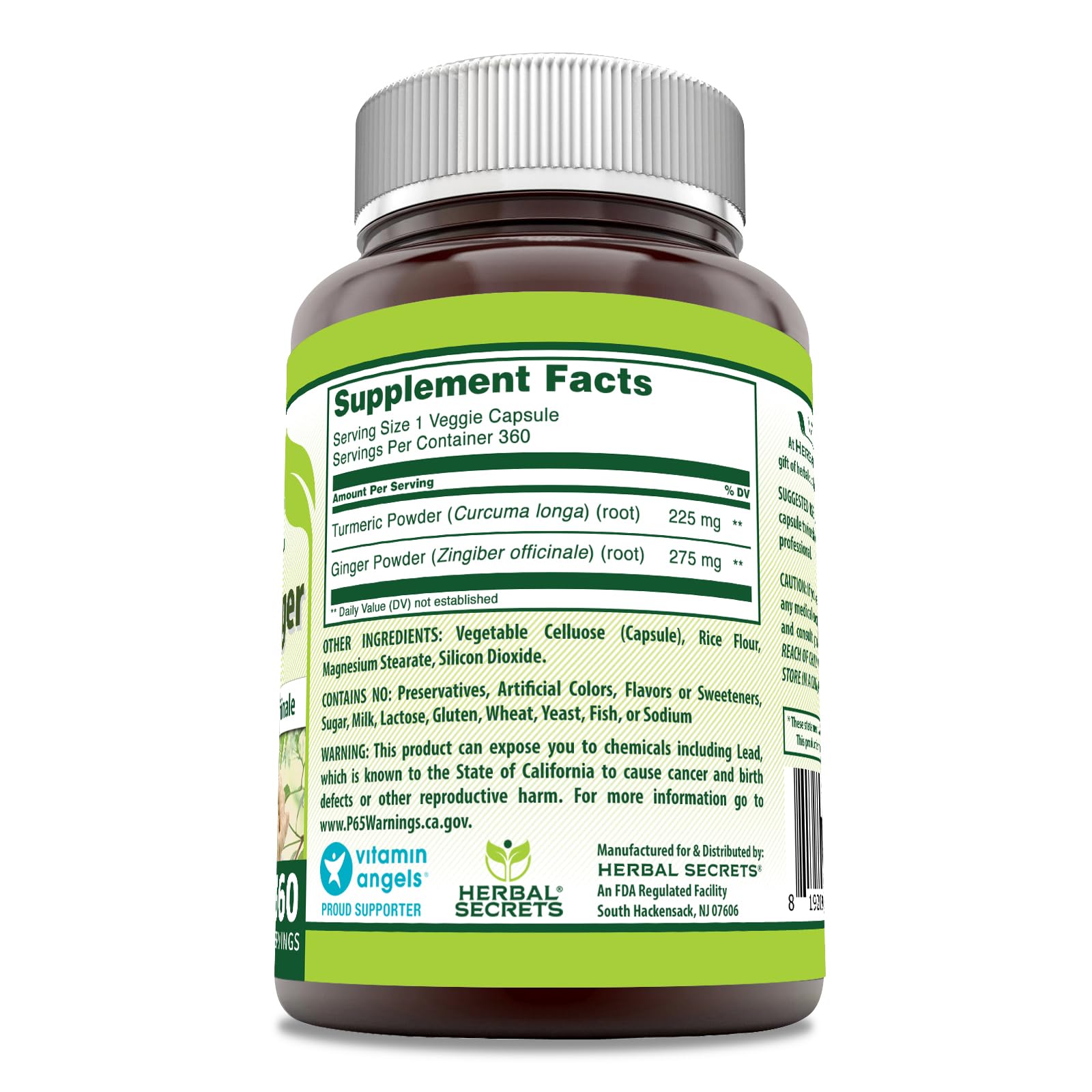 Turmeric capsules for daily health boost