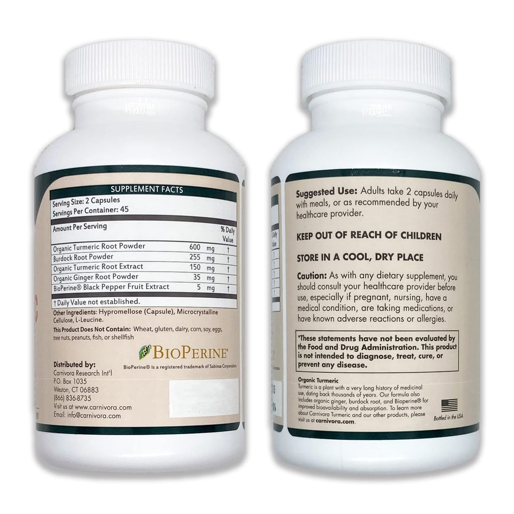 turmeric capsules for daily nutrition