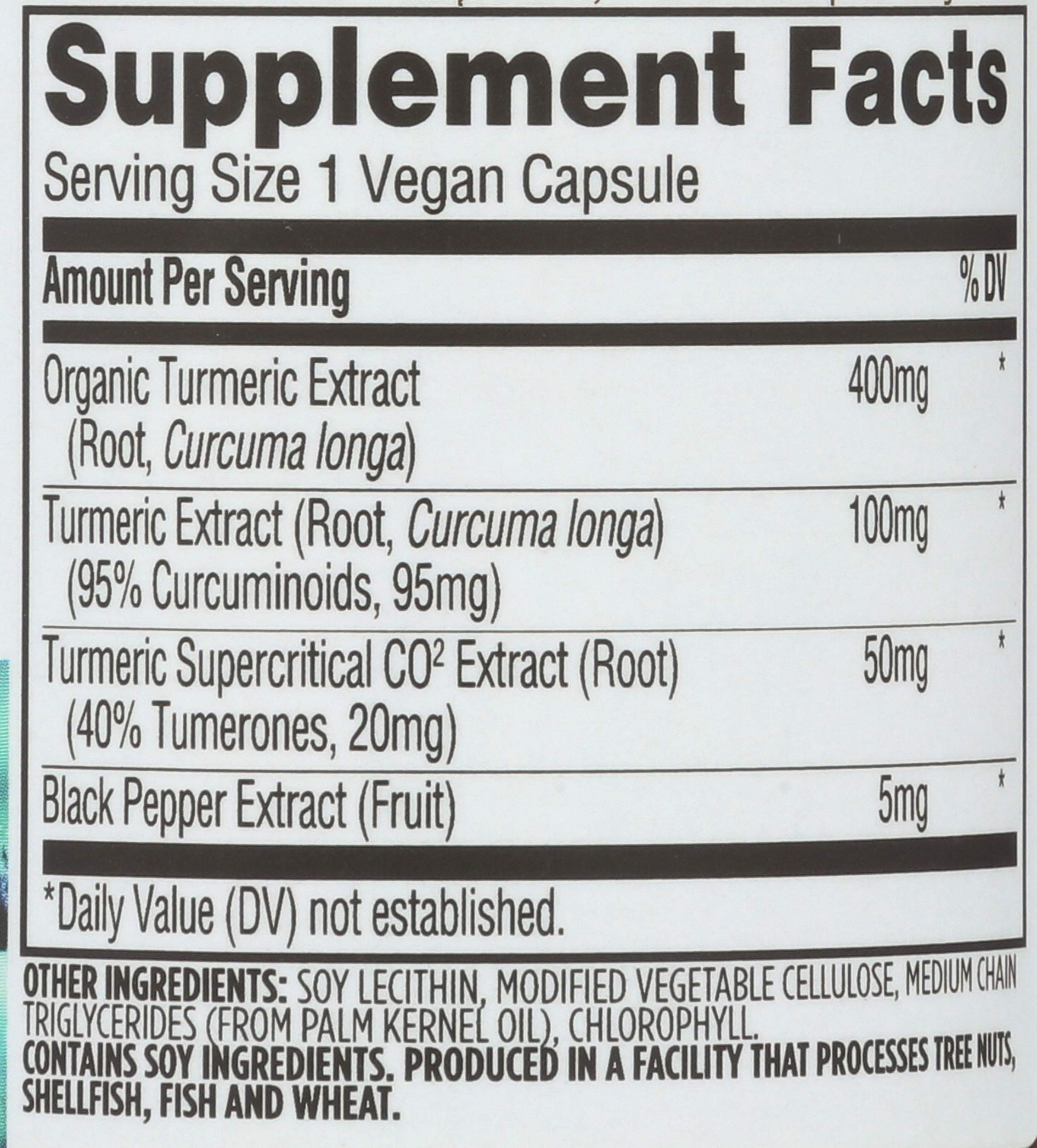 Turmeric capsules for daily use
