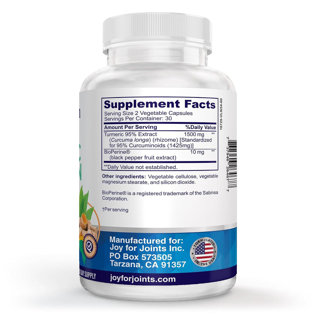 Turmeric capsules for daily vitality