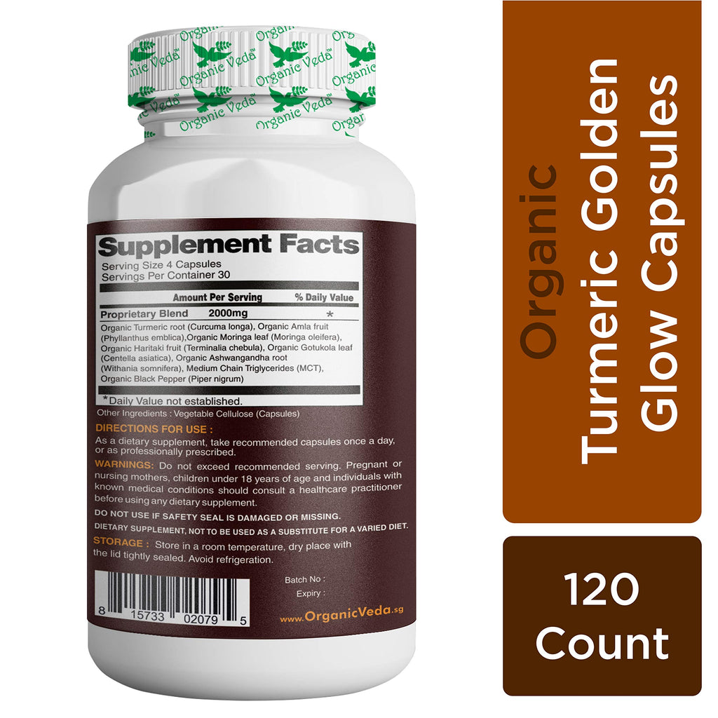 Turmeric capsules for immune support