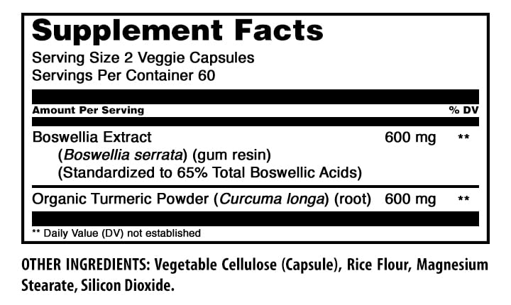 Turmeric capsules for inflammation relief