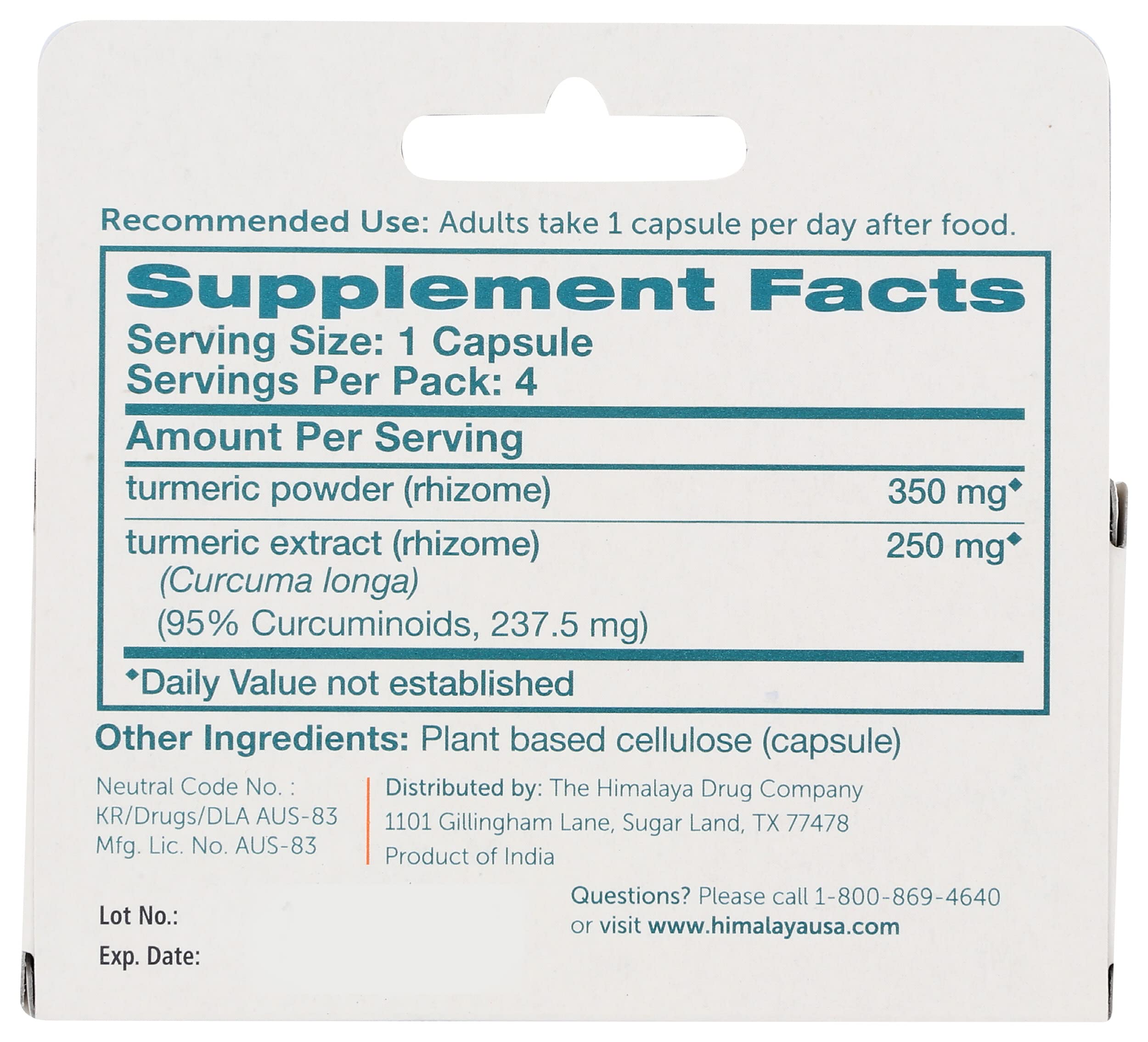 turmeric capsules for inflammation relief