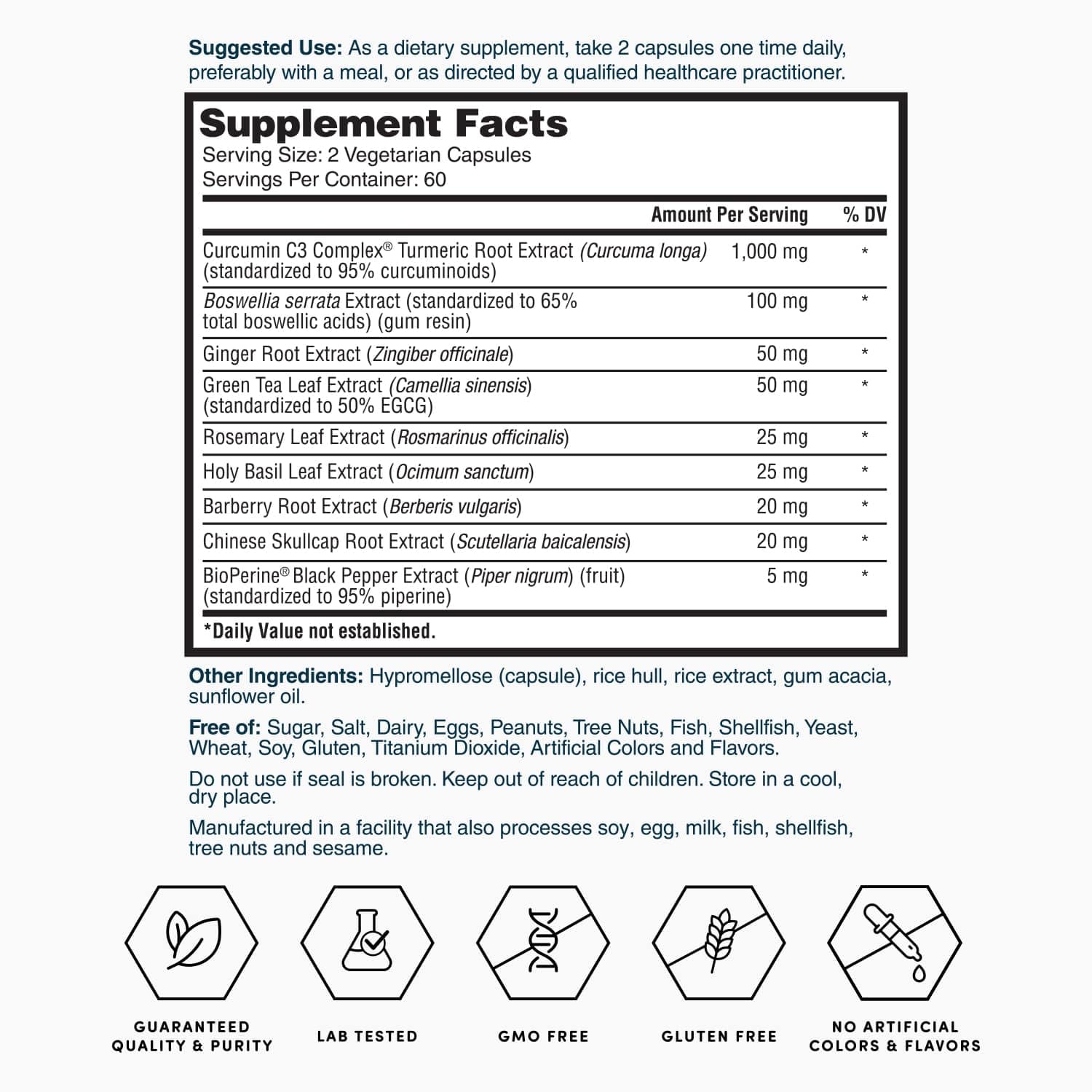 Turmeric capsules for joint support