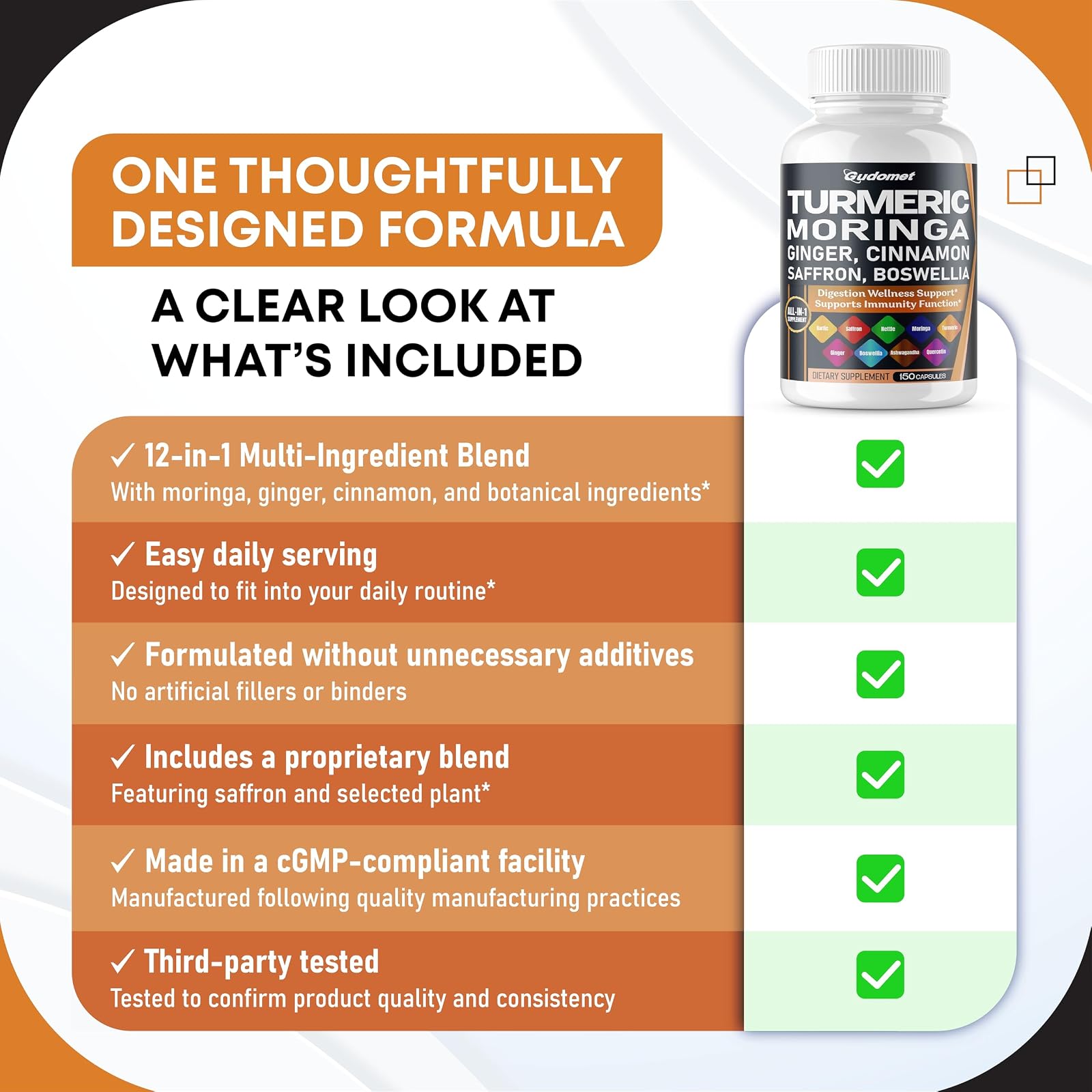 Turmeric capsules for joint support