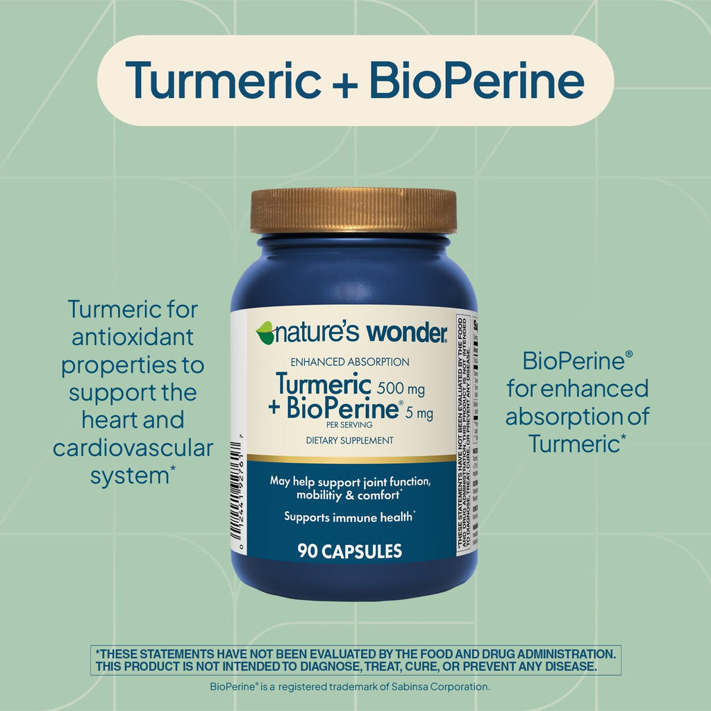 turmeric capsules for natural anti-inflammatory support