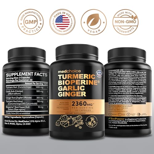 Turmeric capsules for overall health