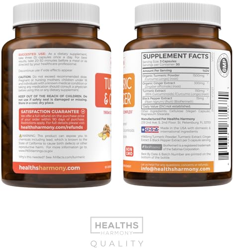turmeric capsules with 95% curcuminoids