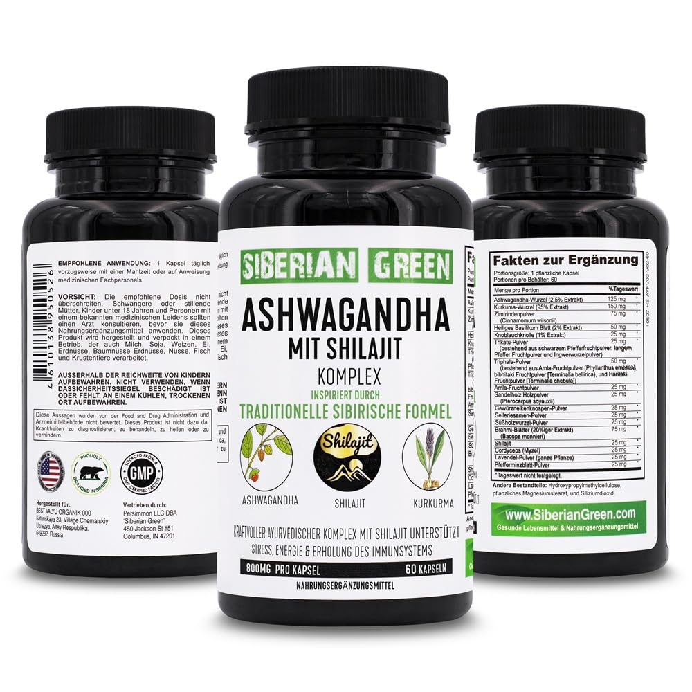 Turmeric capsules with Altai Shilajit