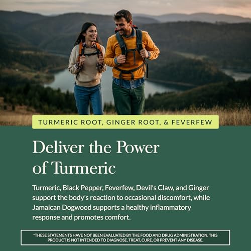 Turmeric capsules with ginger for comfort