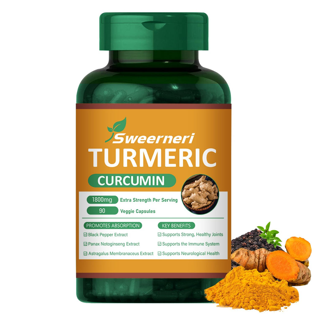 Turmeric Curcumin 1800 mg capsules