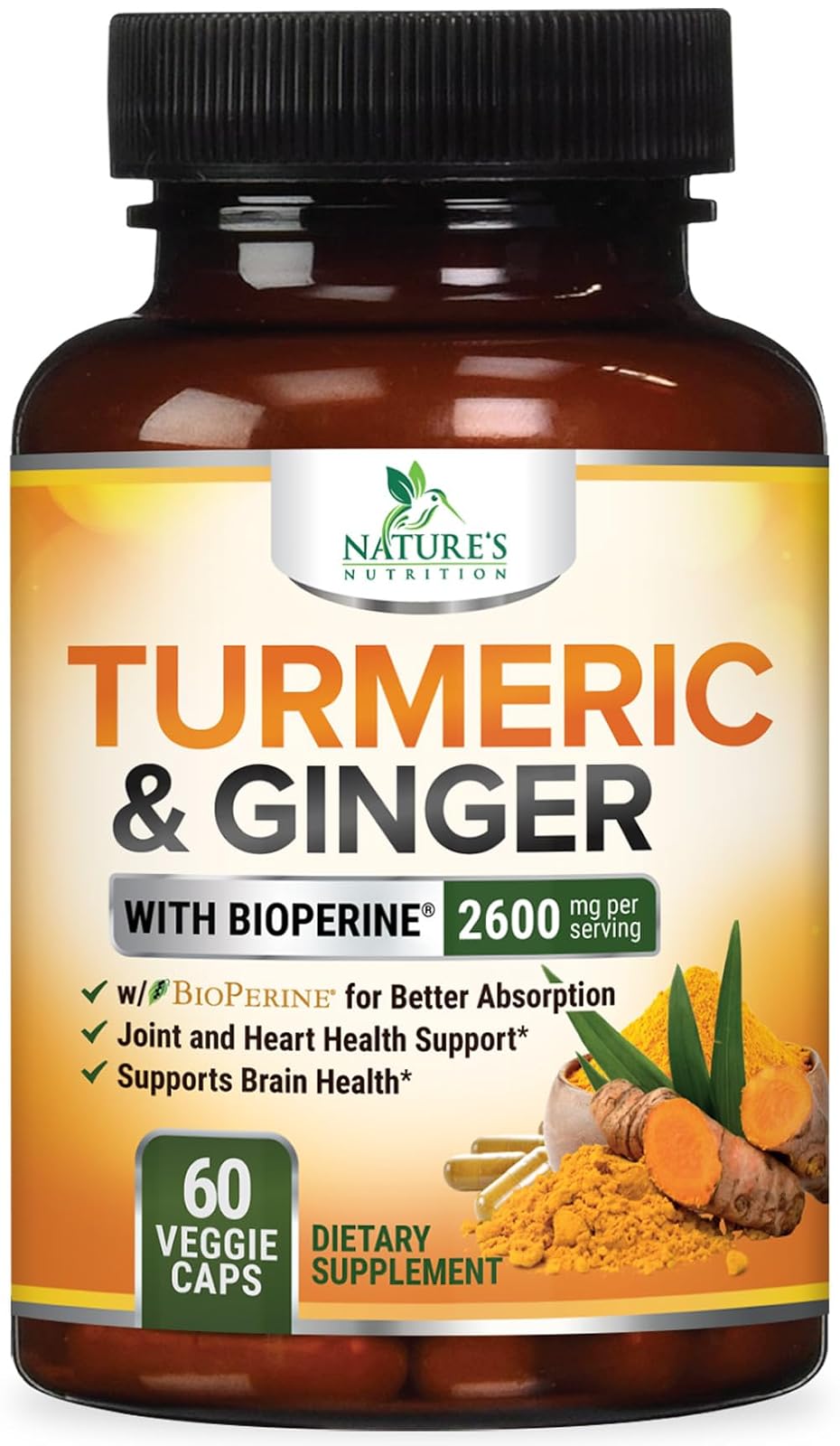 Turmeric Curcumin 2600 mg capsules