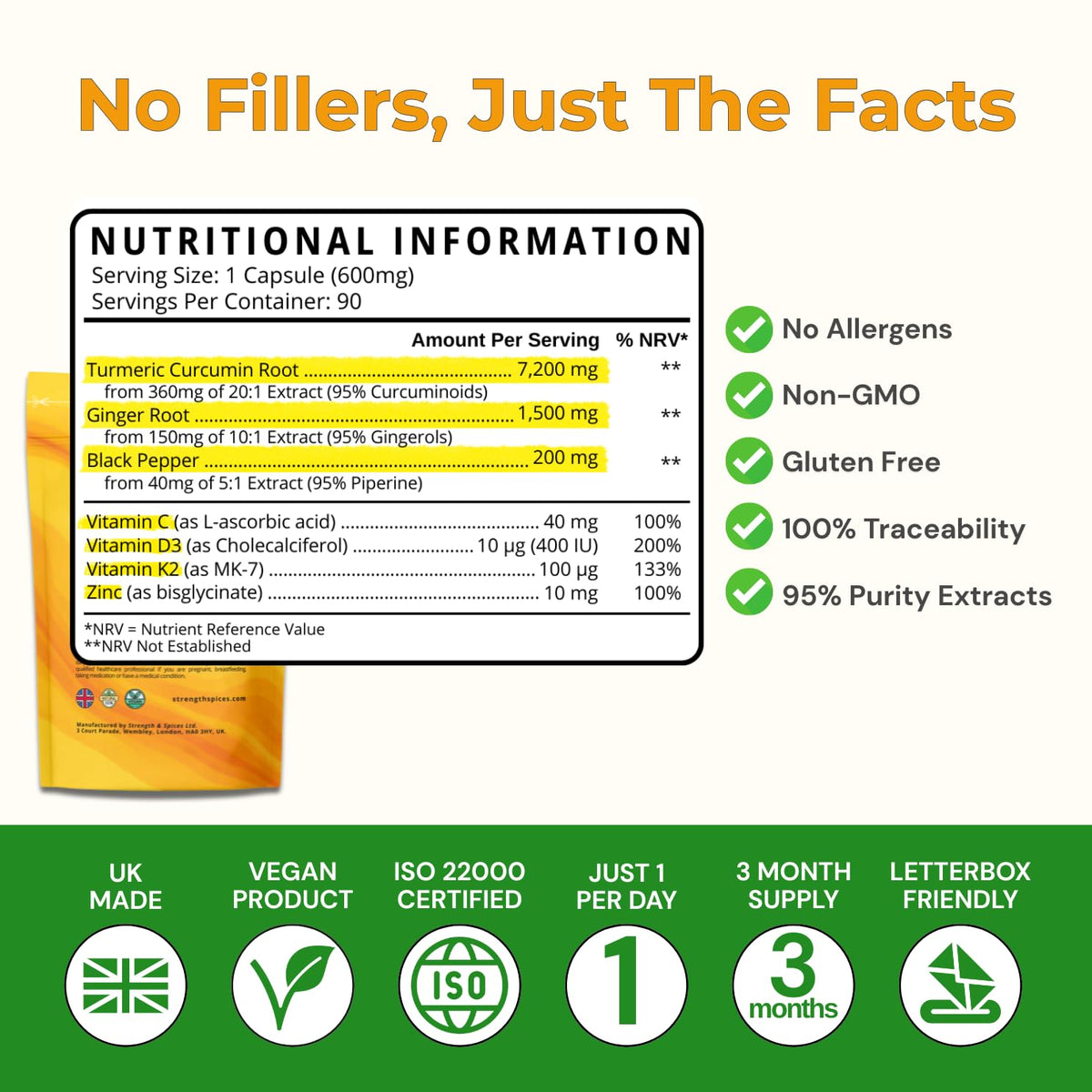 Turmeric Curcumin 95% curcuminoids benefits