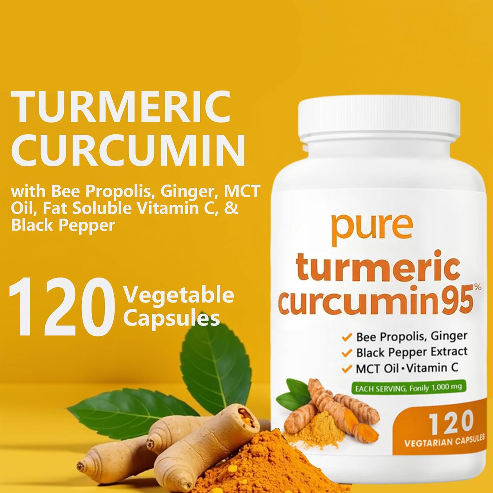 turmeric curcumin capsules for daily health