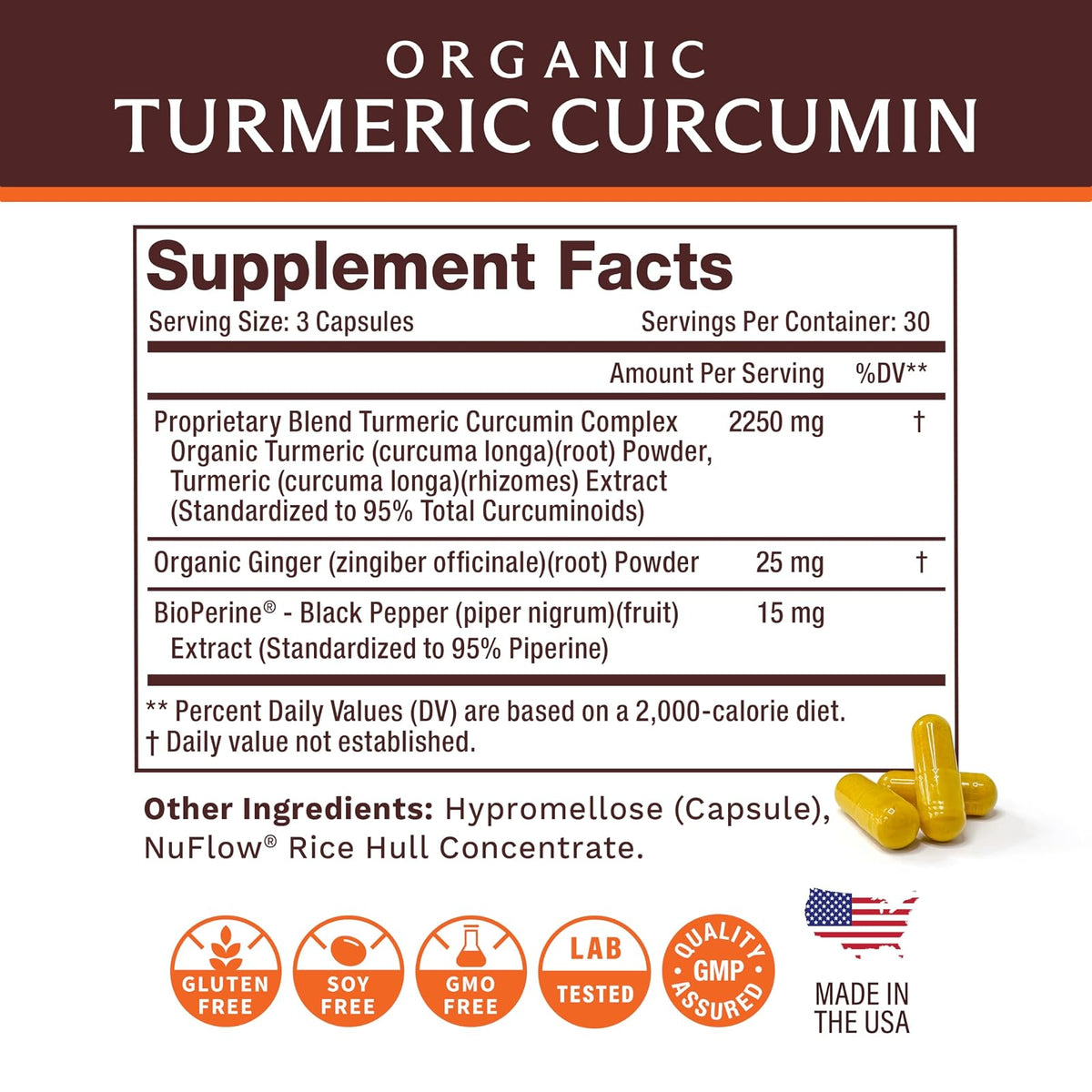 turmeric curcumin capsules for daily use